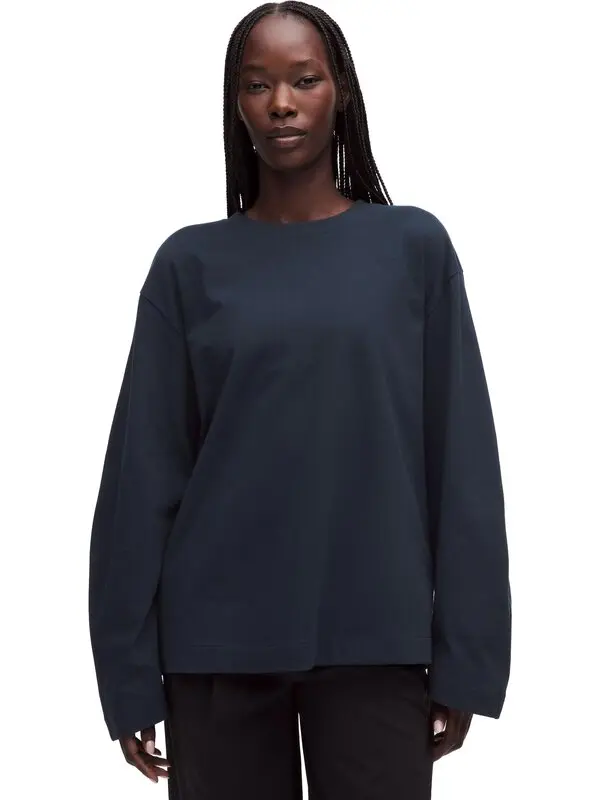 Lululemon Going Steady Long-sleeve Shirt - True Navy