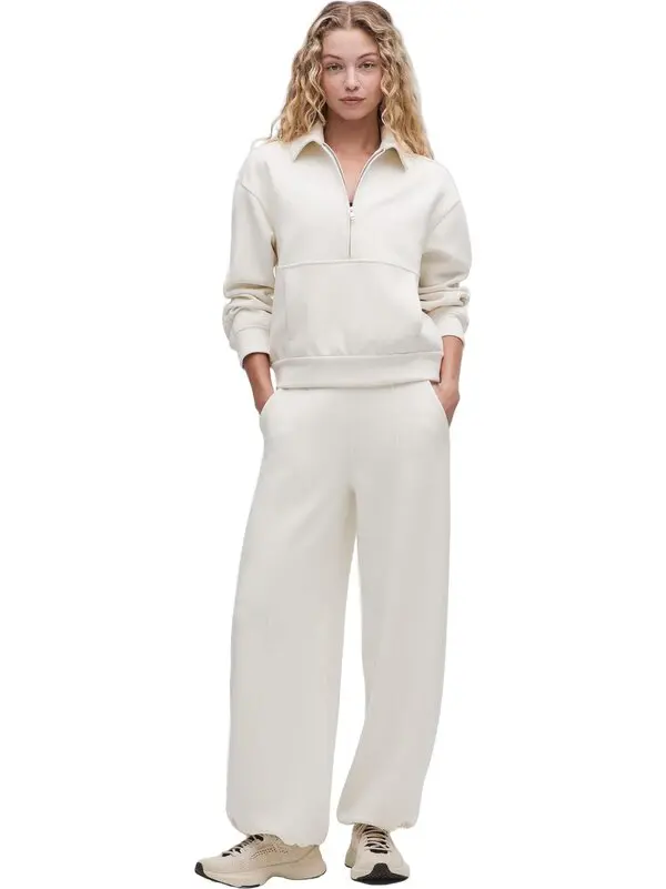 Lululemon Smooth Spacer High-rise Wide-leg Pant - Light Ivory
