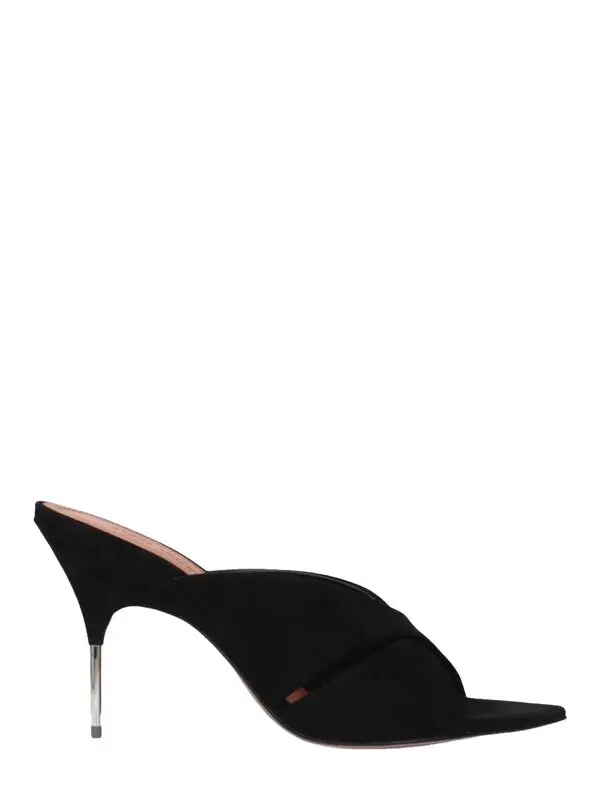 Amina Muaddi Open-toe High-heel Mules - Black