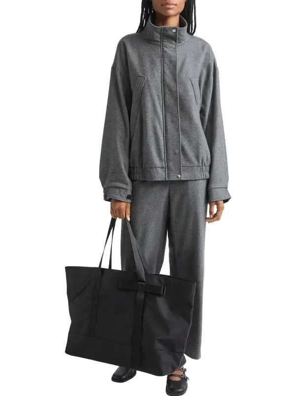 Sandy Liang Papas Wool Blend Jacket - Grey