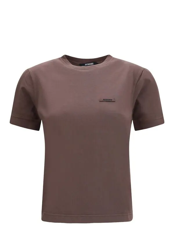 Jacquemus Logoed T-shirt Feale - Brown