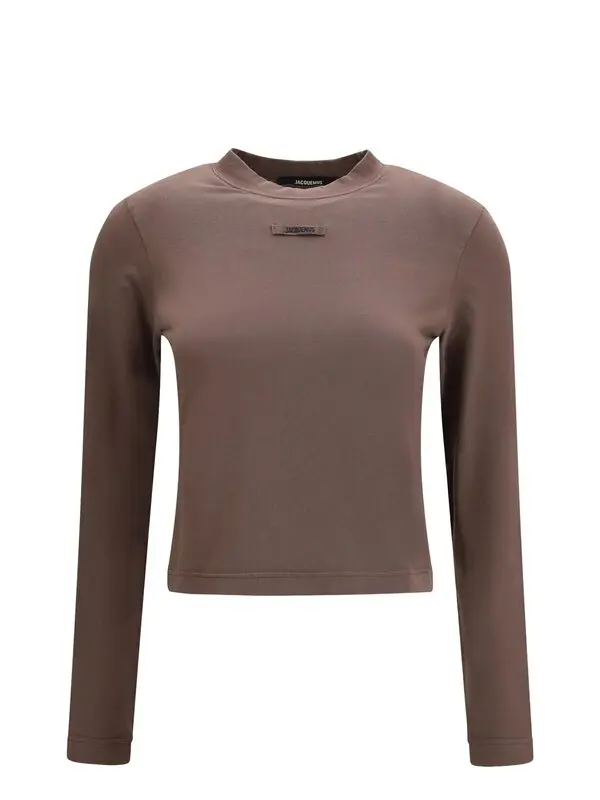 Jacquemus Long-leeve T-hirt - Brown