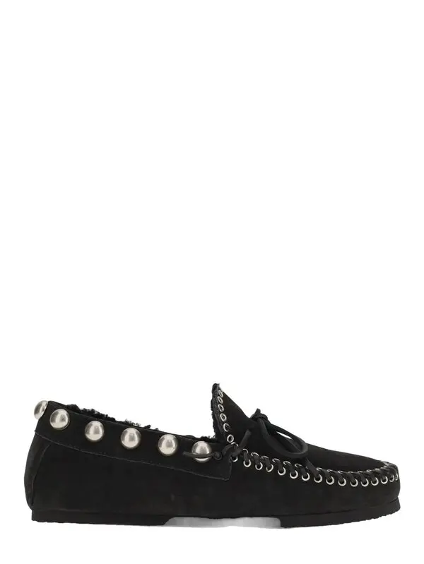 Isabel Marant Étoile Fitza Suede Loafers - Black