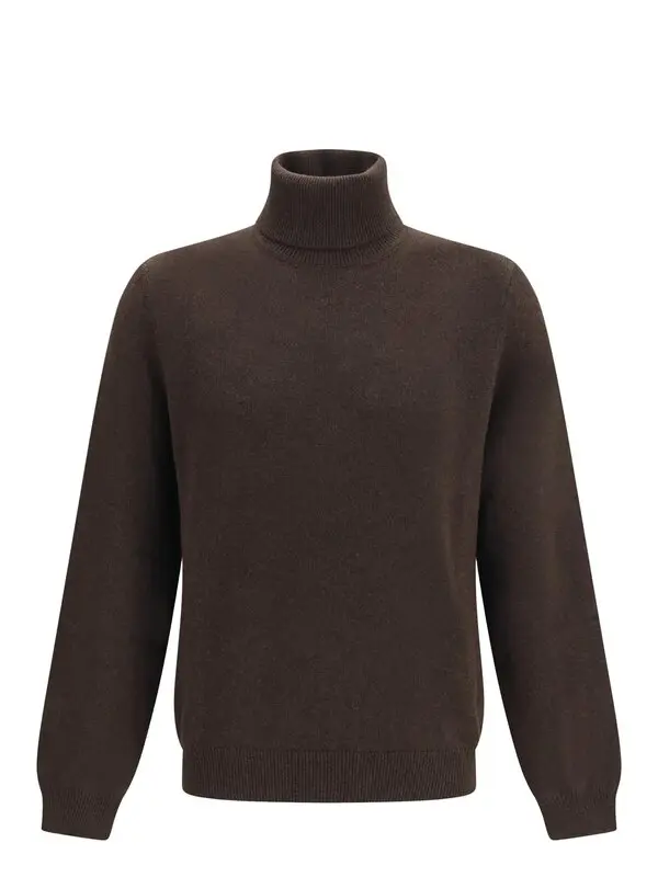 Loro Piana Parksville Baby Cashmere Turtleneck Sweater - Brown