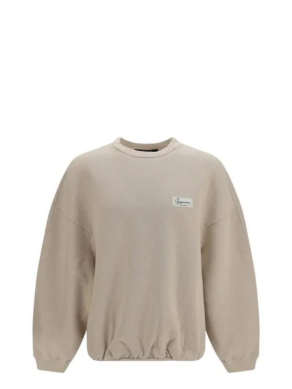 Jacquemus Le Weathirt Montaigne Crewneck Weathirt - Beige