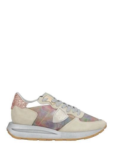 Philippe Model Sneakers Size Leather, Textile Fibers - Beige