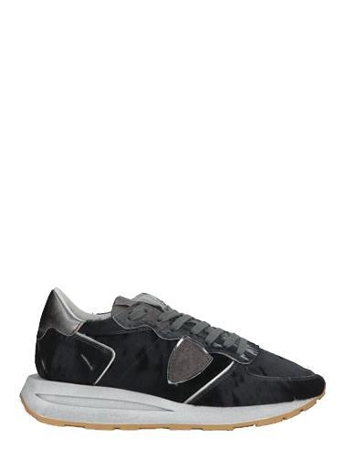 Philippe Model Sneakers Size Leather, Textile Fibers - Grey