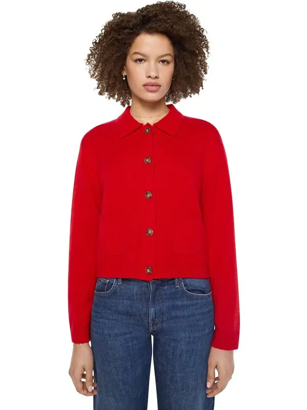 Xirena Bevyn Cardigan Apple Shirt - Red
