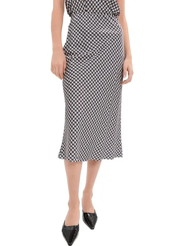 LE BOP Olive Skirt - Black/white Houndstooth