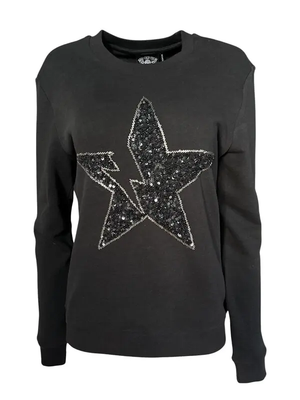 ANY OLD IRON Black / Silver Black & Silver Future Star Sweatshirt - Black/silver