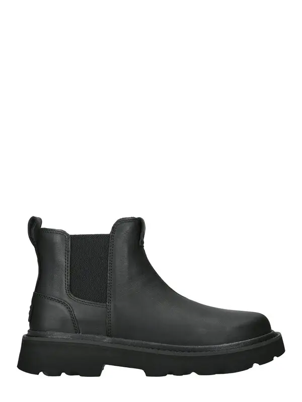 UGG Leather Lug Chelsea Boots - Black