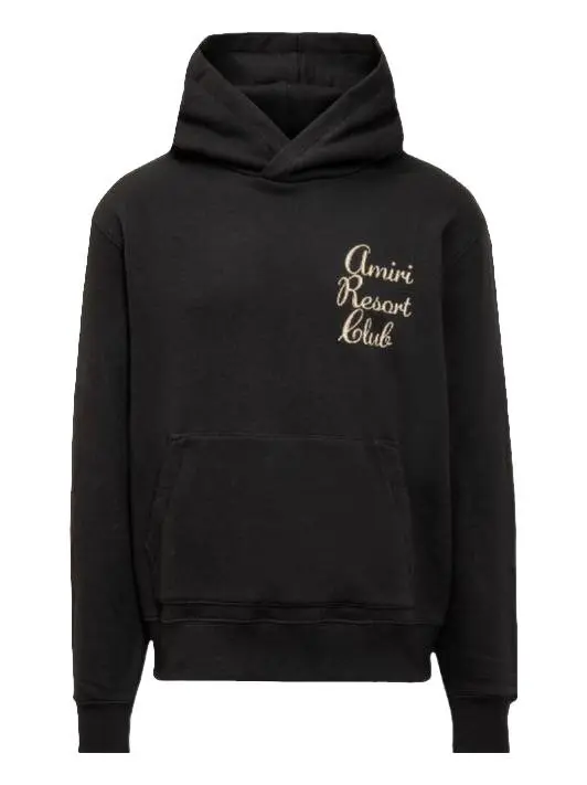 Amiri Long-sleeved Hoodie - Black