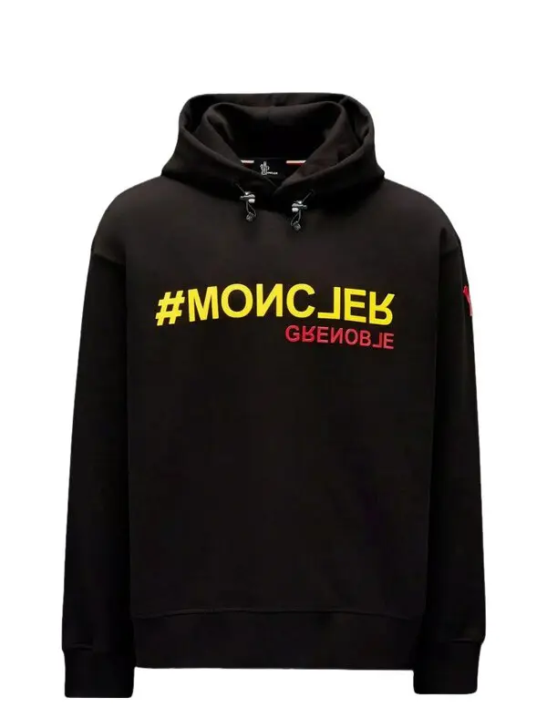 Moncler Logo Hoodie - Black