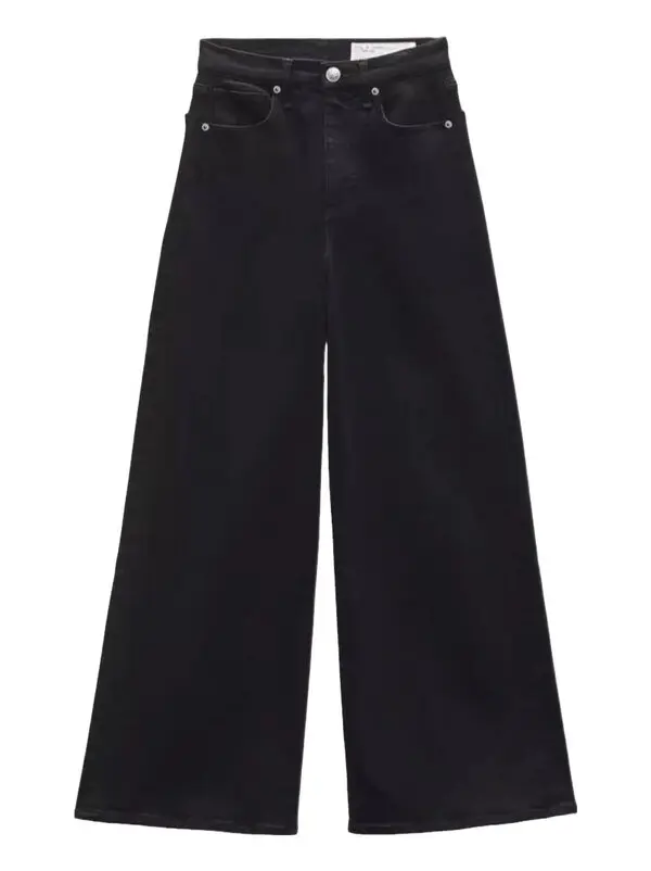 Rag & Bone Sofie Ultra-wide Jeans - Black