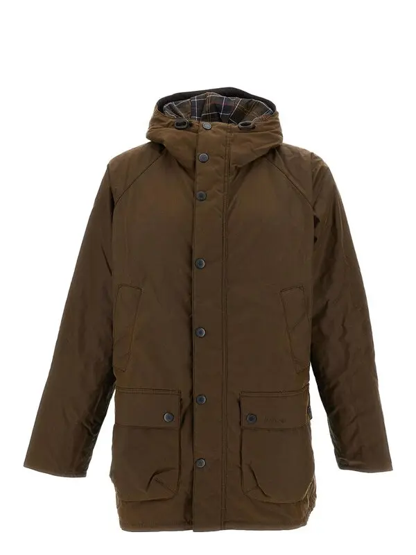 Barbour Parka Corto Cerato Bedale - Marrone