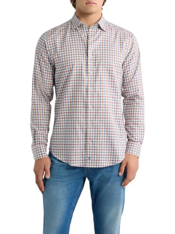 Johnnie-o Merced Checked Cotton Shirt - Ripple