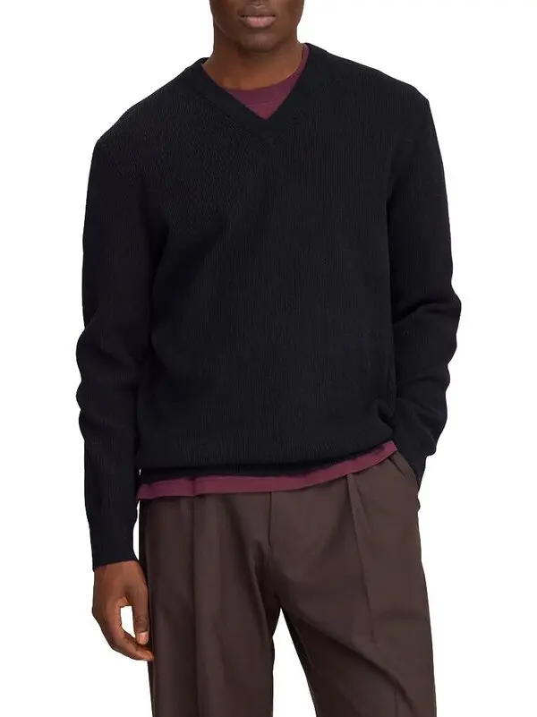 Nn07 Danny V-neck Sweater - Black