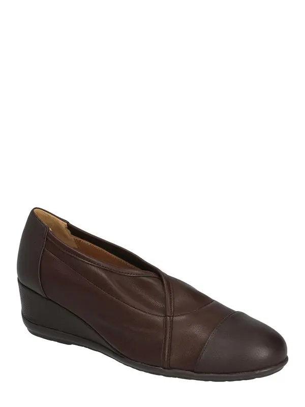 GIOVANNI FABIANI Wedge Pump - Dark Brown