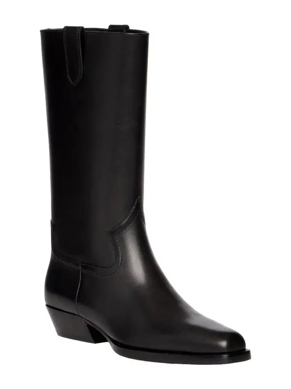 Paige Goldie Leather Boot - Black