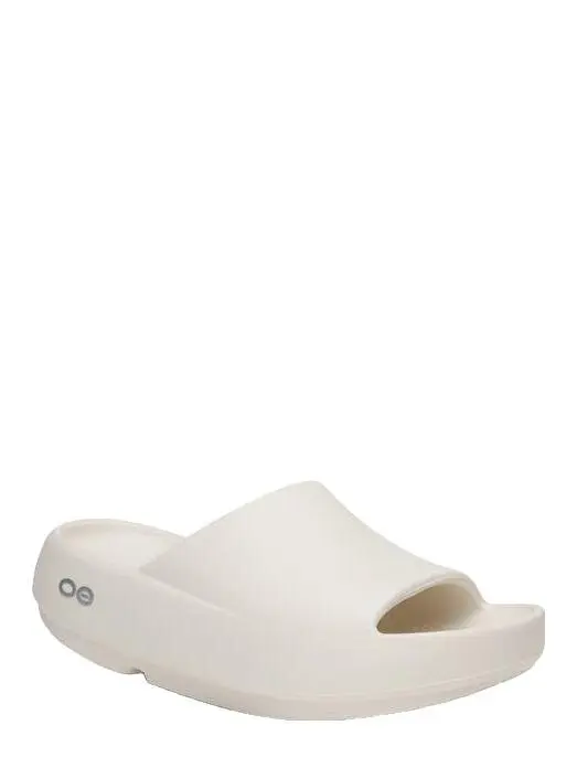 OOFOS Ooahh Slide Sandal - Chalk