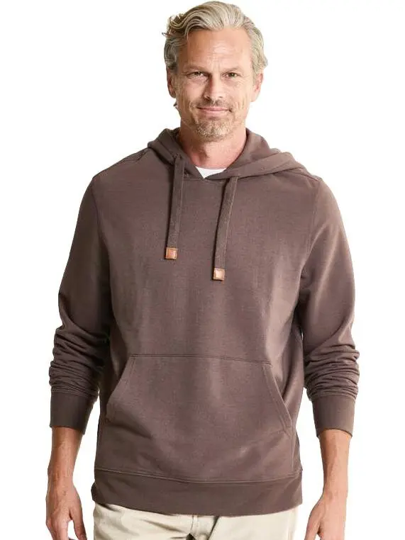 JACHS Soft Touch Fleece Pullover Hoodie - Chocolate