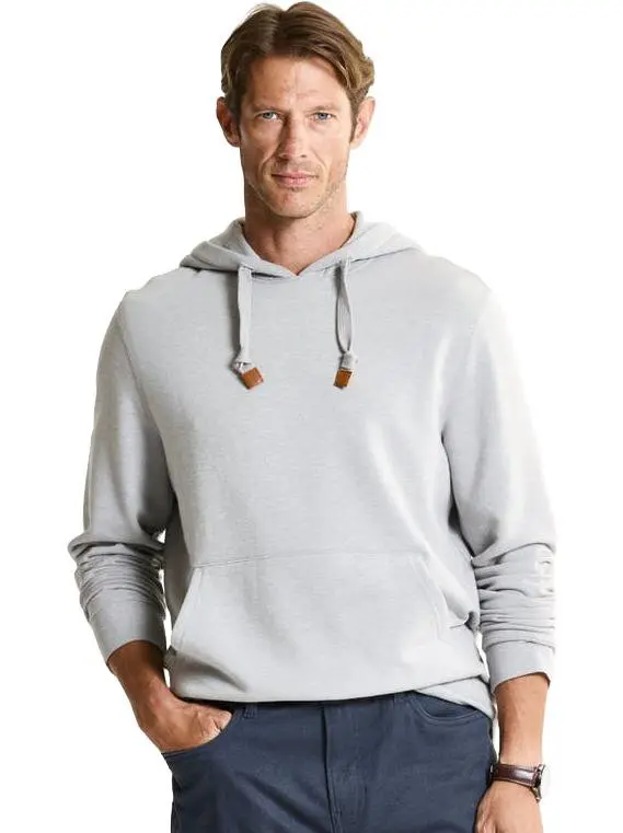 JACHS Soft Touch Fleece Pullover Hoodie - Light Grey