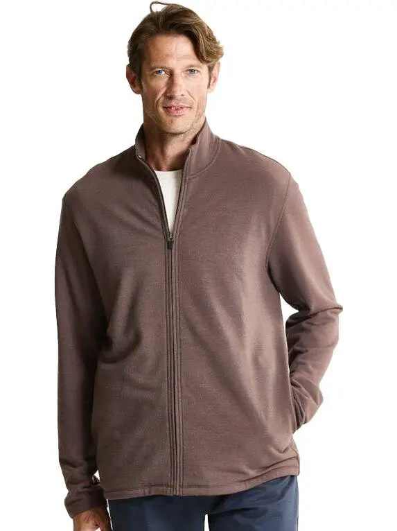 JACHS Soft Touch Fleece Full Zip - Chocolate