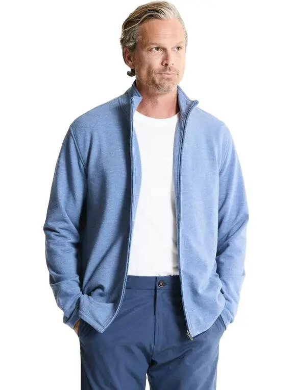 JACHS Soft Touch Fleece Full Zip - Slate Blue