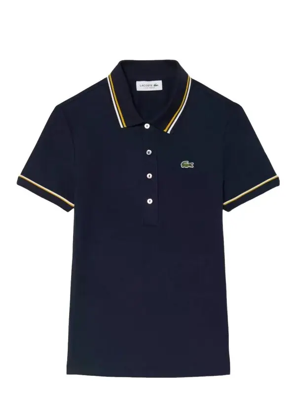 Lacoste Logo-patch Short-sleeve Polo Shirt - Blue