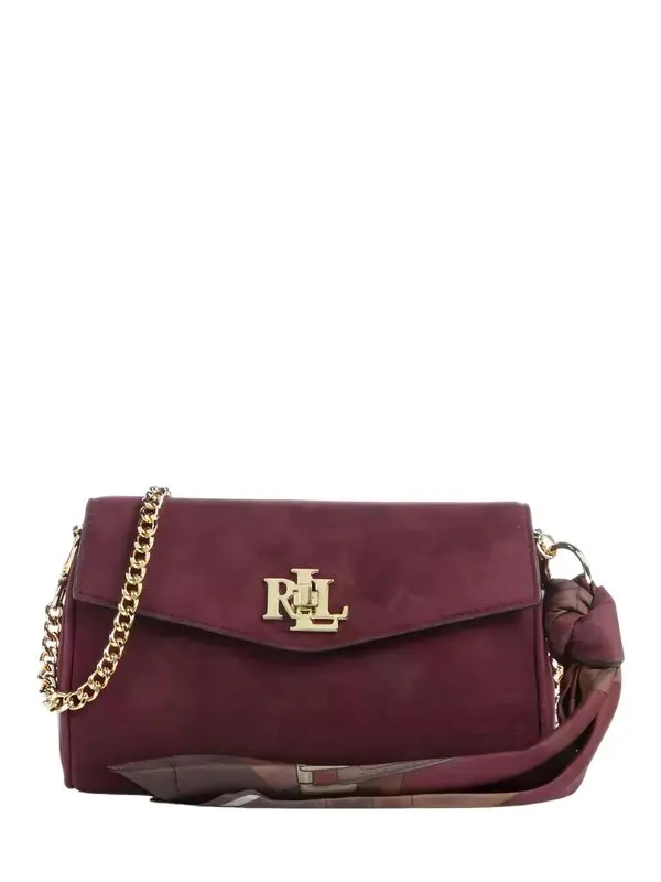 Ralph Lauren Logo-plaque Scarf-detail Cross Body Mini Bag - Red