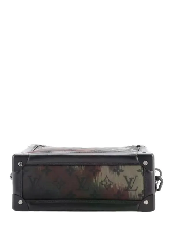 LOUIS VUITTON Soft Trunk Bag Limited Edition Camouflage Monogram Nylon Crossbody Bag - Black