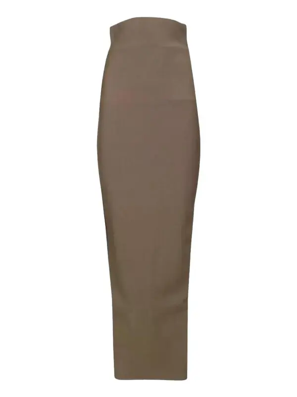 Rick Owens High-waisted Rear-slit Skirt - Grey