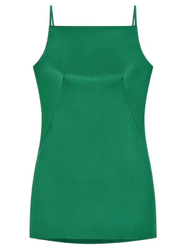 Givenchy Sliced Mini Dress In Satin - Green