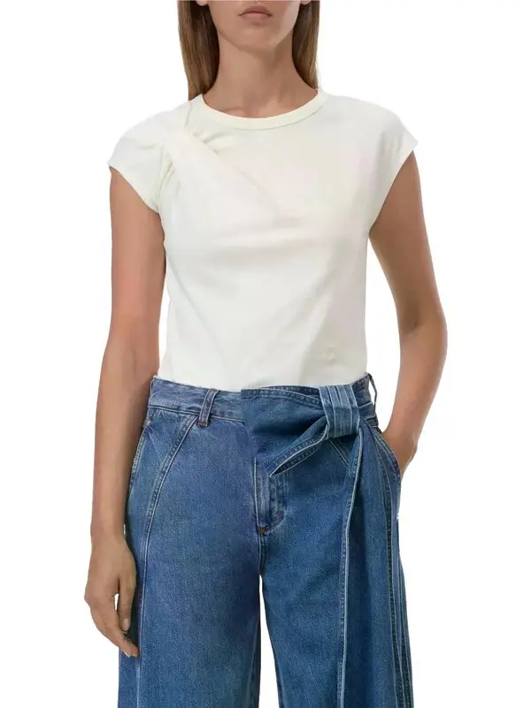 Closed Knotted-detail T-shirt - Neutrals