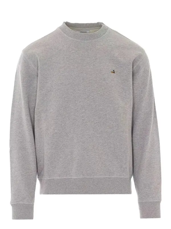 EDMMOND STUDIOS Duck Embroidered Sweater - Grey