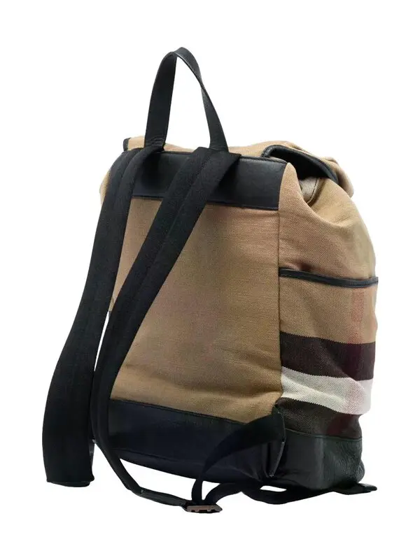 Burberry 2000-2017 Mega Check Canvas Drifton Backpack - Brown