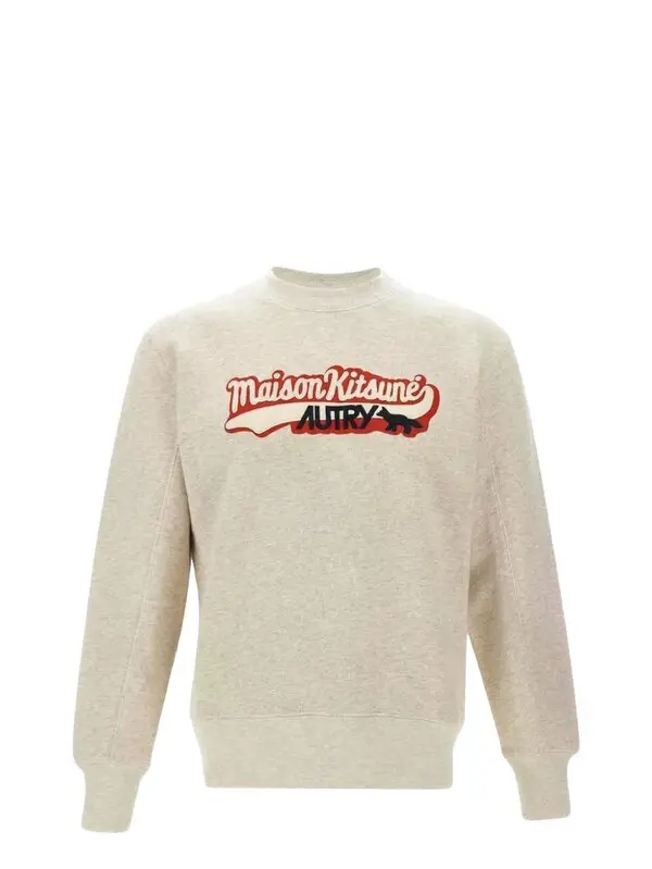 Maison Kitsuné X Autry Logo-patch Sweatshirt - Neutrals