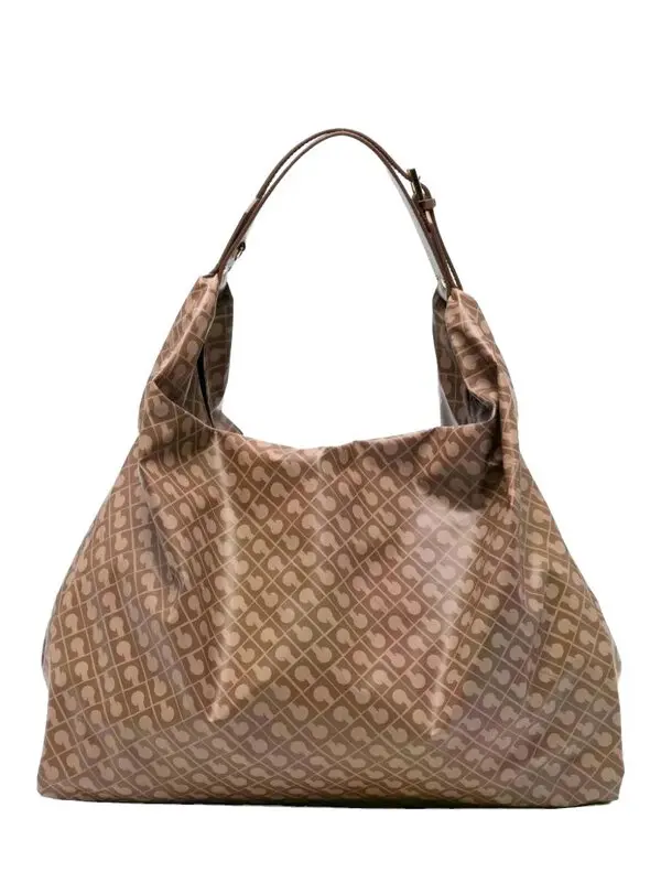 GHERARDINI Amazzonia Monogram-print Slouchy Tote Bag - Brown