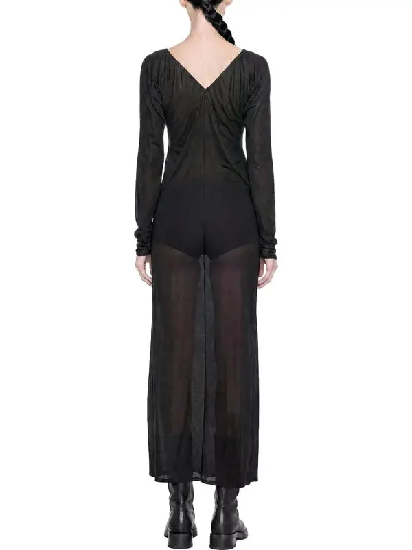 Our Legacy Cheer V-neck Dress - Black