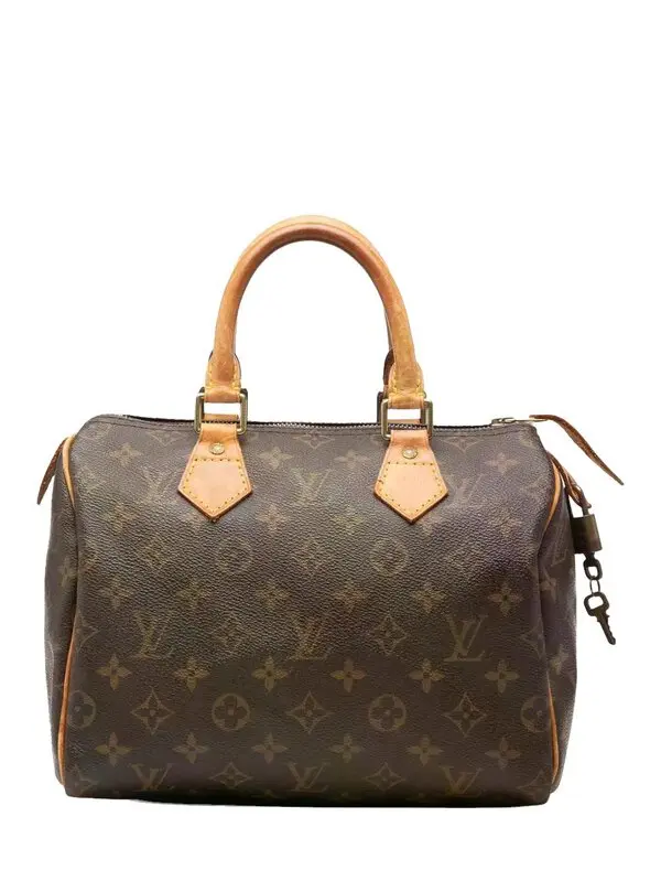 LOUIS VUITTON 1999 Monogram Speedy 25 Boston Bag - Brown