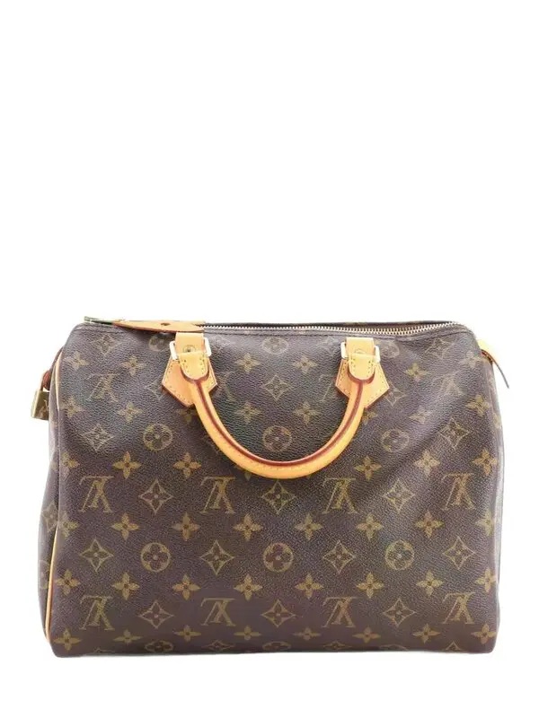 LOUIS VUITTON Speedy Handbag Monogram Canvas 30 Satchel - Brown