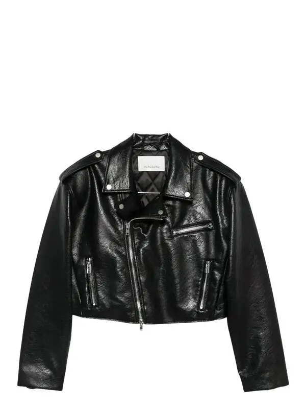 THE FRANKIE SHOP Daphne Cropped Jacket - Black