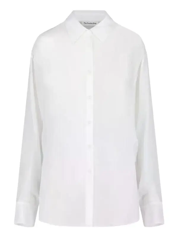 THE FRANKIE SHOP Peri Georgette Shirt - White
