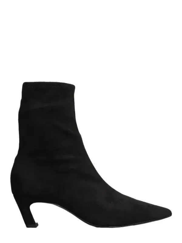 Ash Viva Pointed-toe Ankle Boots - Black