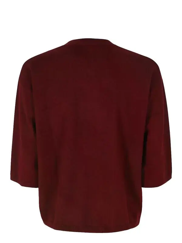 Seventy Fine-knit Drop-shoulder Sweater - Red