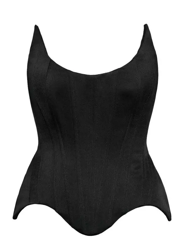 BENEDETTO Strapless Corset And Maxi Skirt Set - Black