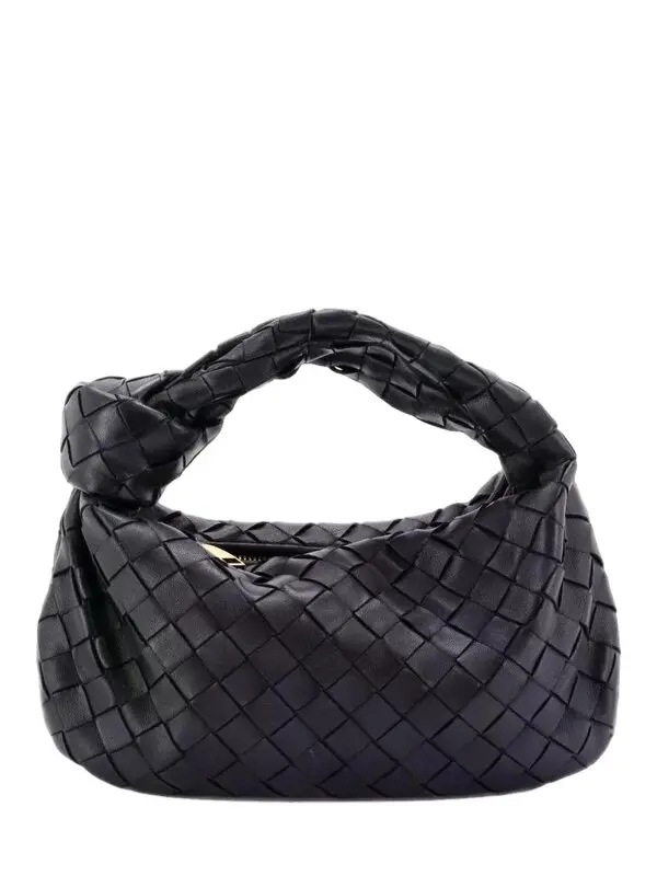 Bottega Veneta Bv Jodie Intrecciato Nappa Mini Hobo Bag - Black