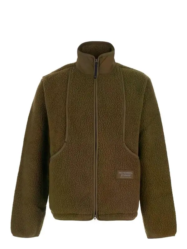 PAS NORMAL STUDIOS Fleece Zip-up Jacket - Green