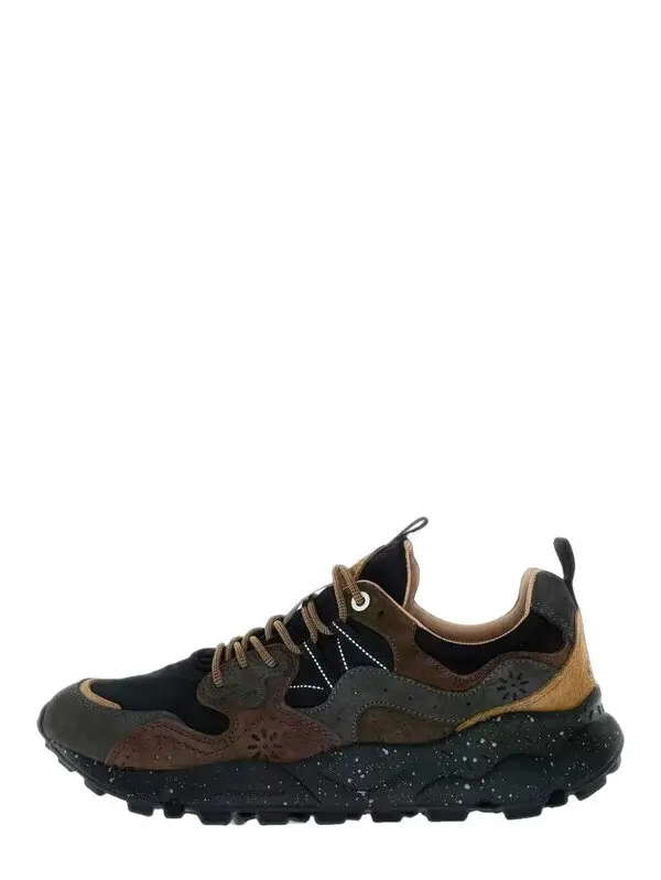 FLOWER MOUNTAIN Yamano 3 Panelled Sneakers - Black