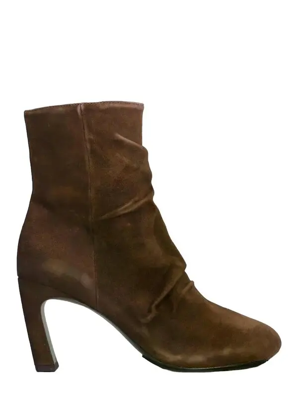 Ash Estelle Leather Ankle Boots - Brown